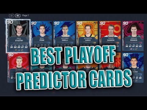 NHL 20 HUT BEST Playoff Predictor Cards To BUY To MAKE COINS! - YouTube