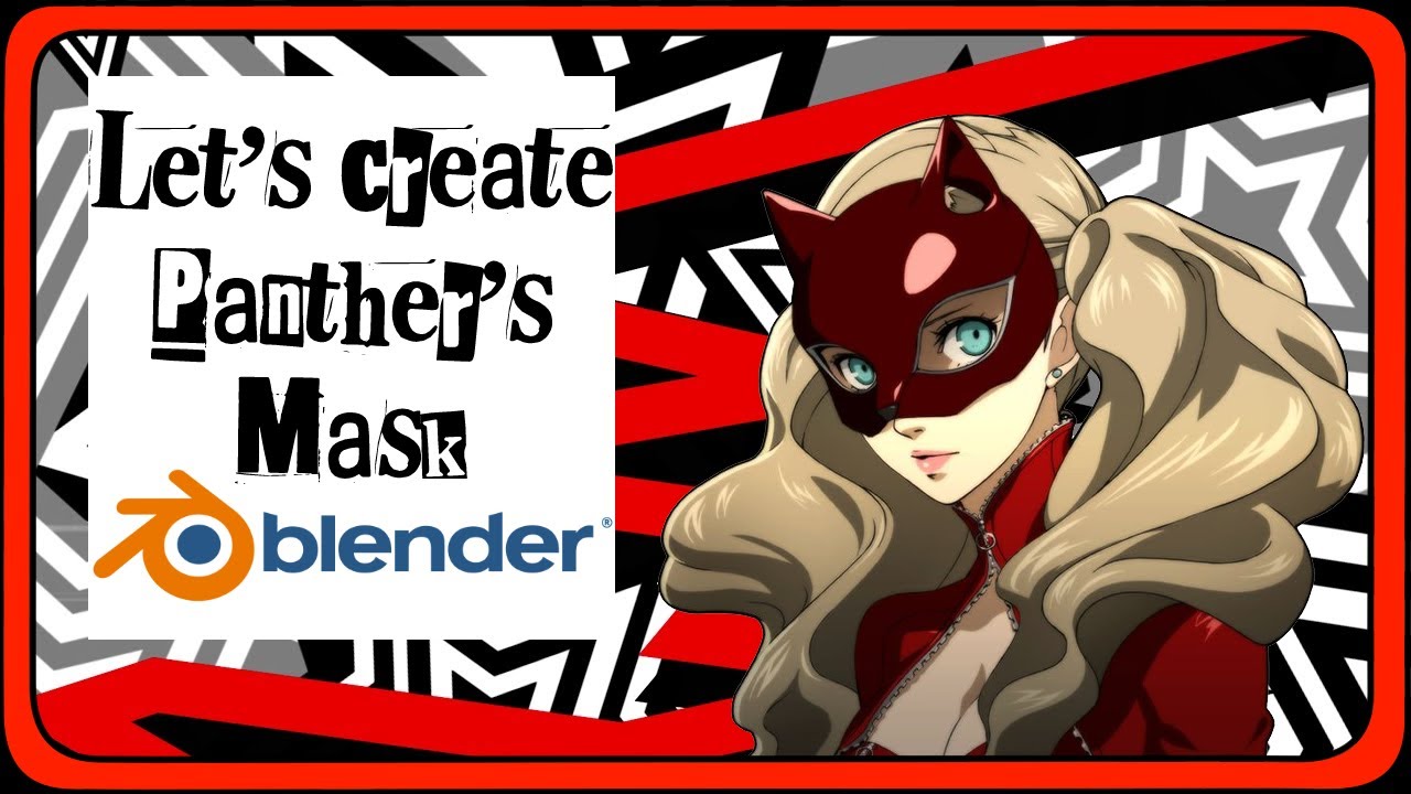 Modeling Panther's Mask Persona 5 | Artist VTuber - YouTube