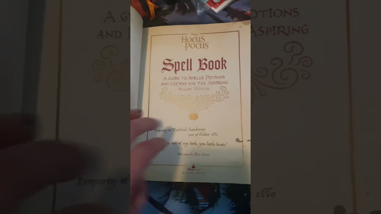 Hocus Pocus Spells And Potions Printable