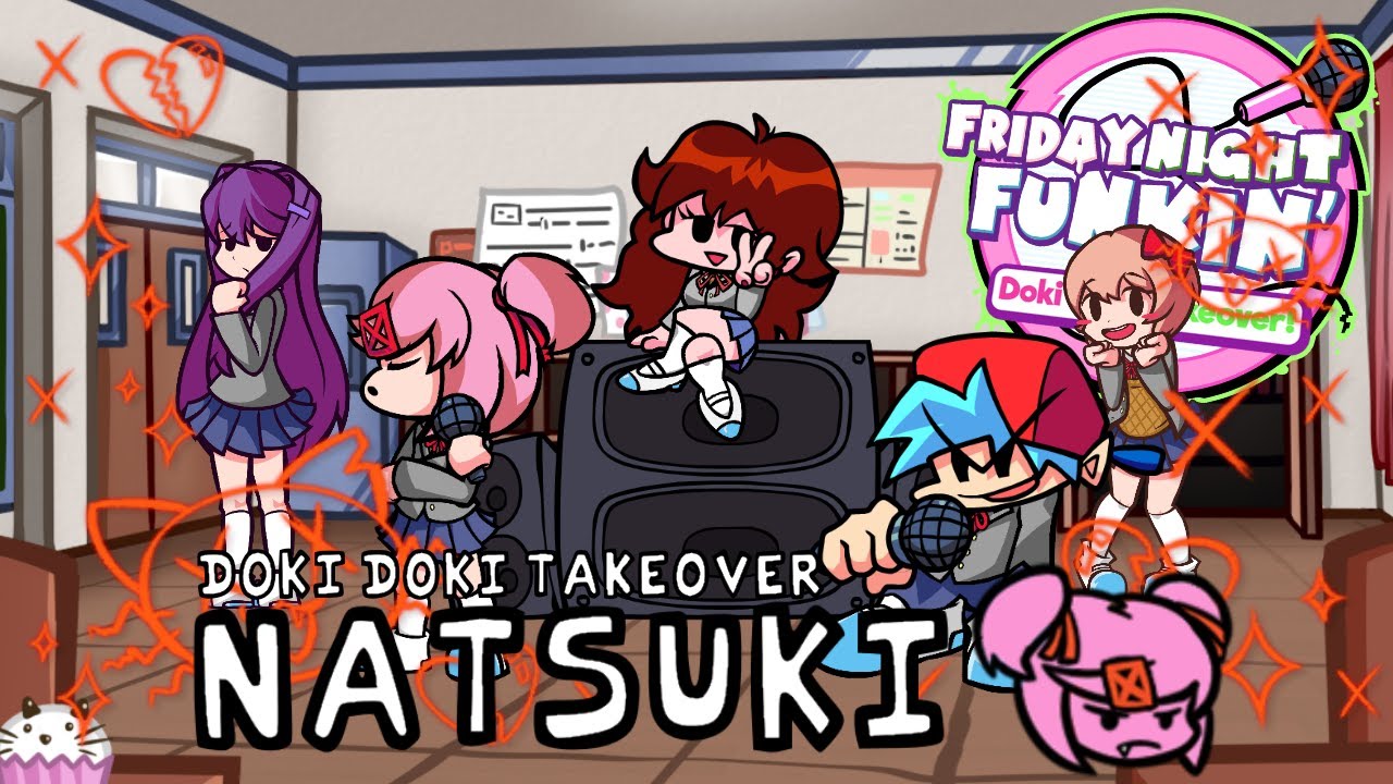 Friday Night Funkin' | Doki Doki Takeover - Natsuki [FC, Cutscenes ...