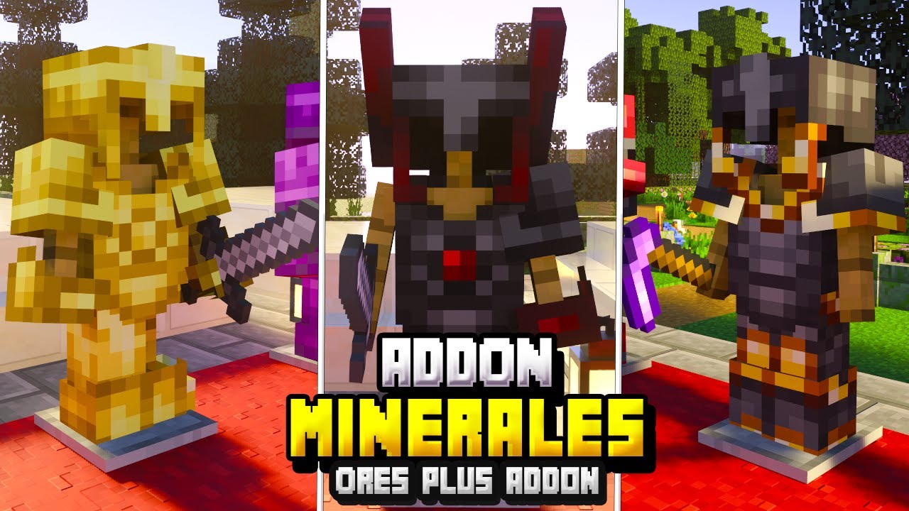 ADDON de ORES para MINECRAFT PE 1.19 * ores plus addon * MODS para MINECRAFT PE 1.19 - YouTube