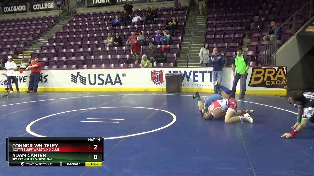 MS 102 Connor Whiteley Scottsbluff Wrestling Club Vs Adam Carter ...