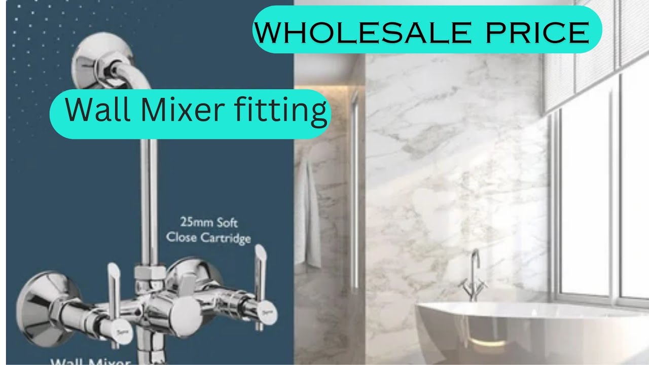 center hole basin mixer | 3 in 1 wall mixer fitting - YouTube