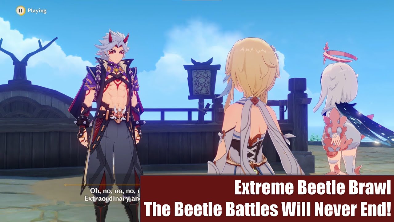 Genshin Impact | The Beetle Battles Will Never End! (Japanese Dub ...