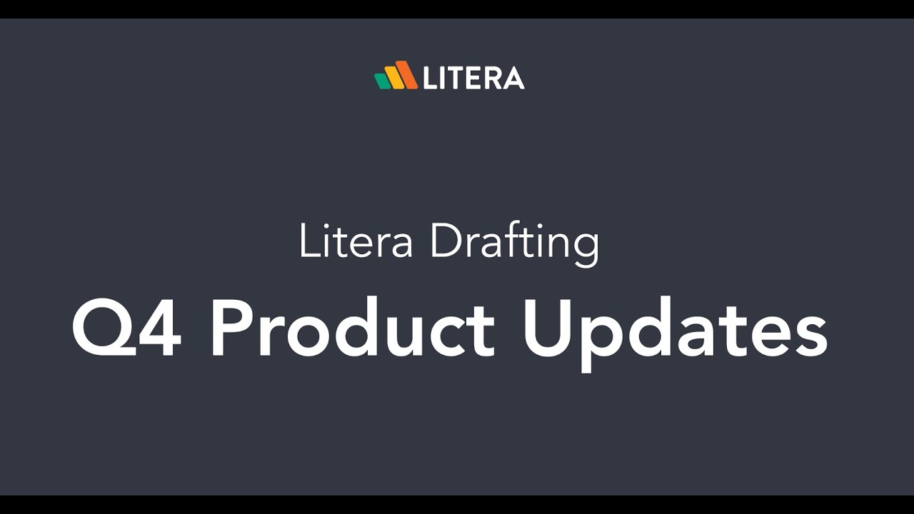 Litera Drafting Q4'23 Release - YouTube