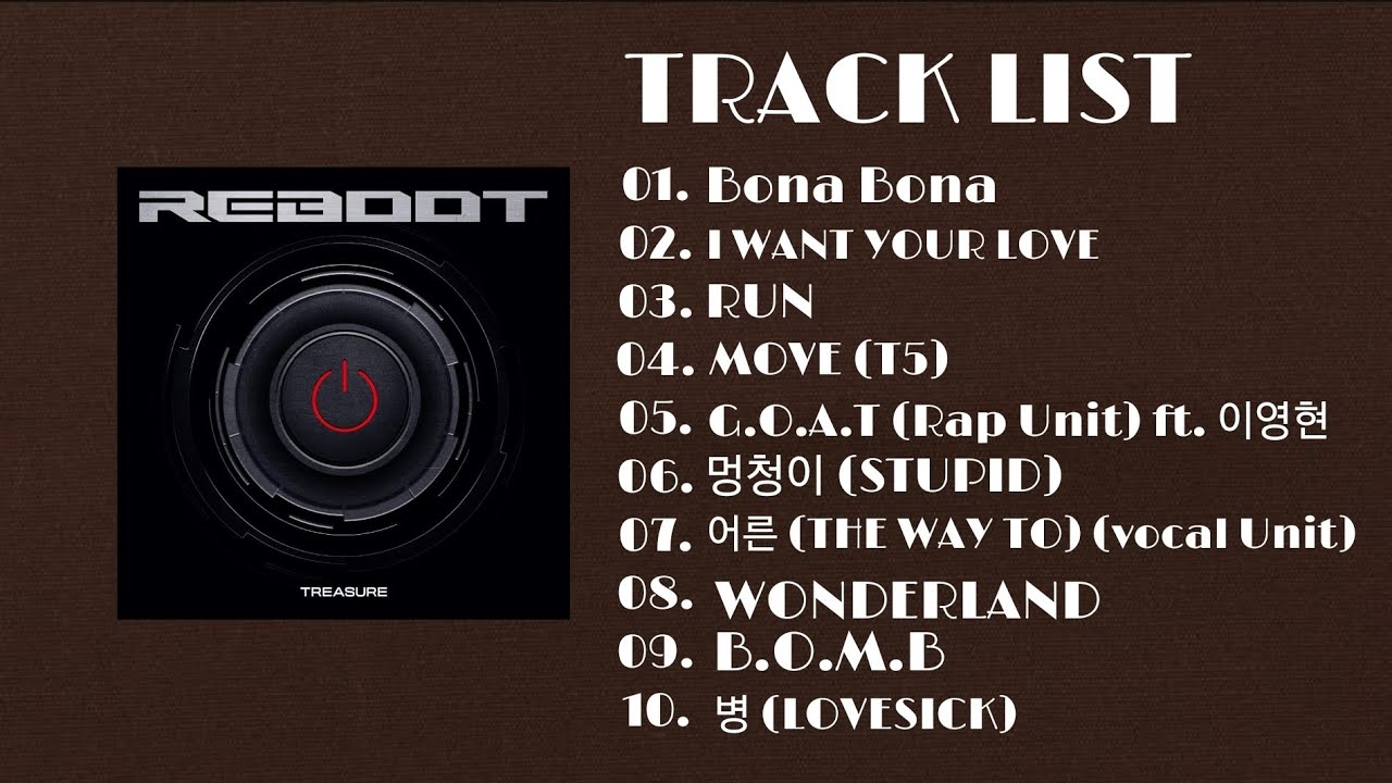 TREASURE (트레저) - Reboot (full album) Playlist - YouTube