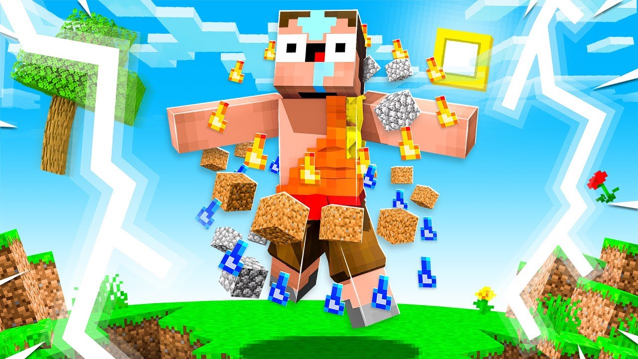 NOOB became AVATAR to IMPRESS GIRLFRIEND! (Minecraft) - YouTube