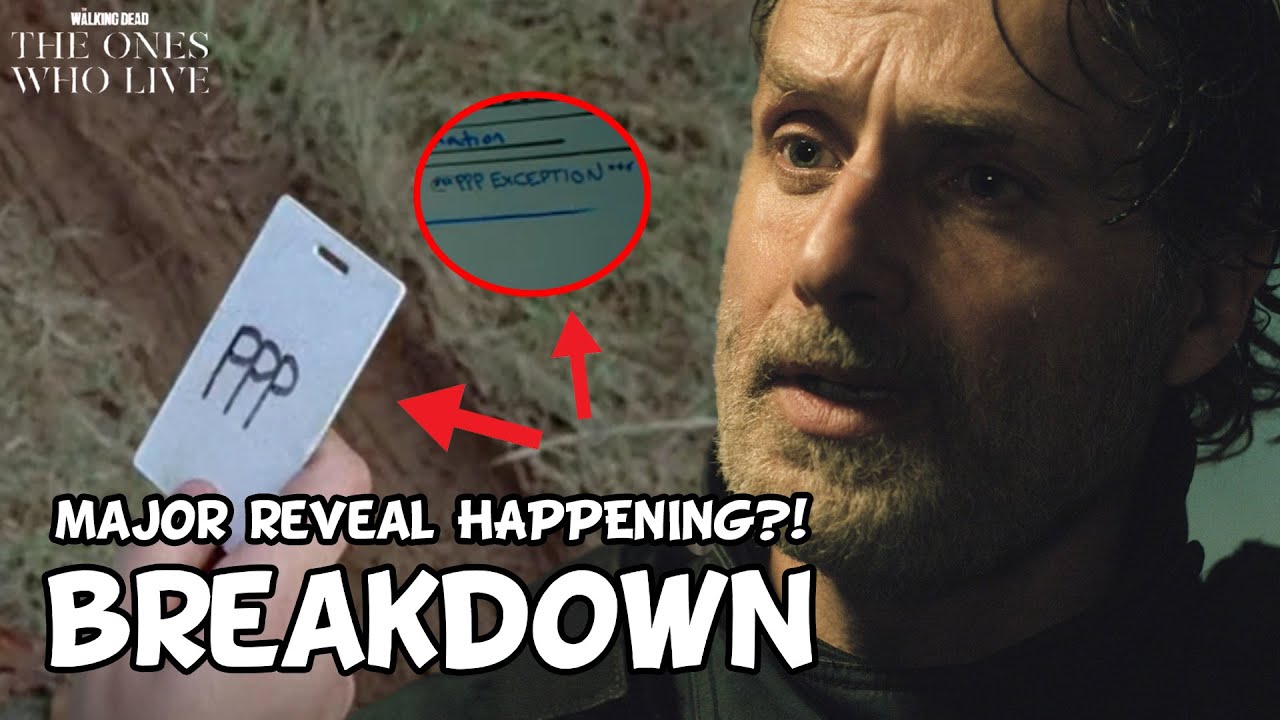 The Walking Dead: The Ones Who Live Finale ‘PPP Card Reveal Seems To Be ...