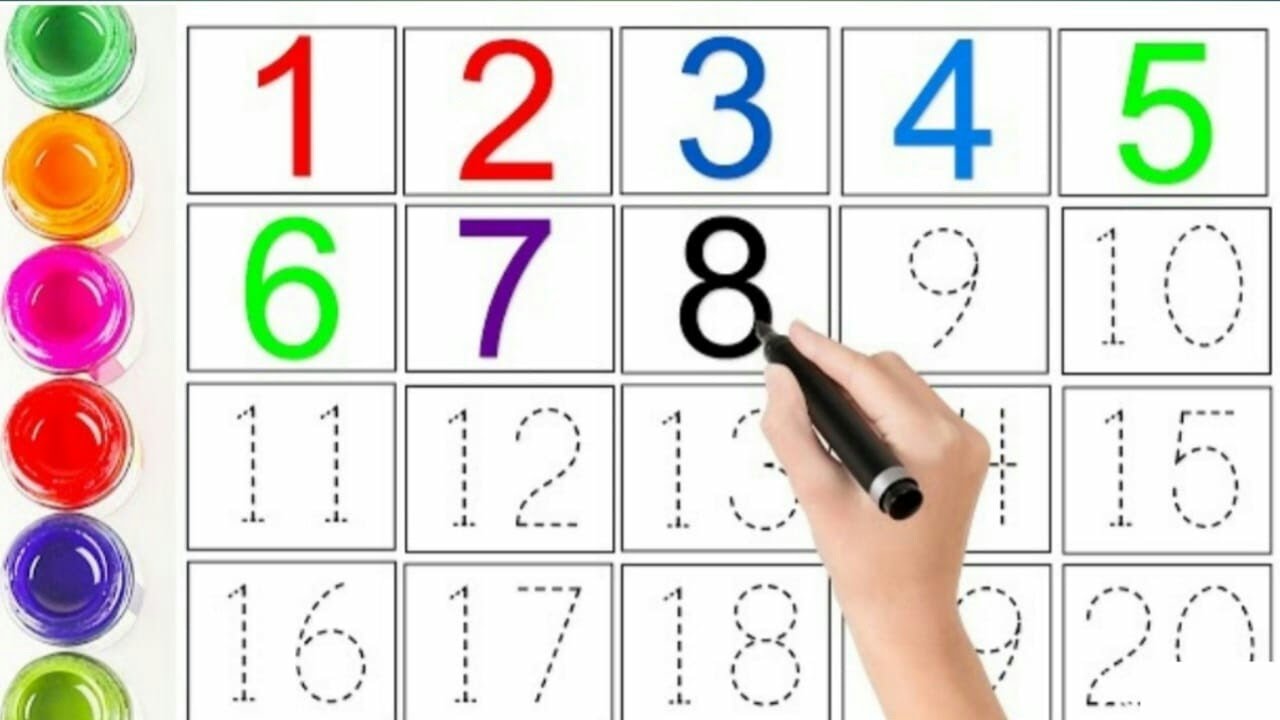 123 Numbers | 1234 Numbers Name | 1 to 12 Numbers - YouTube