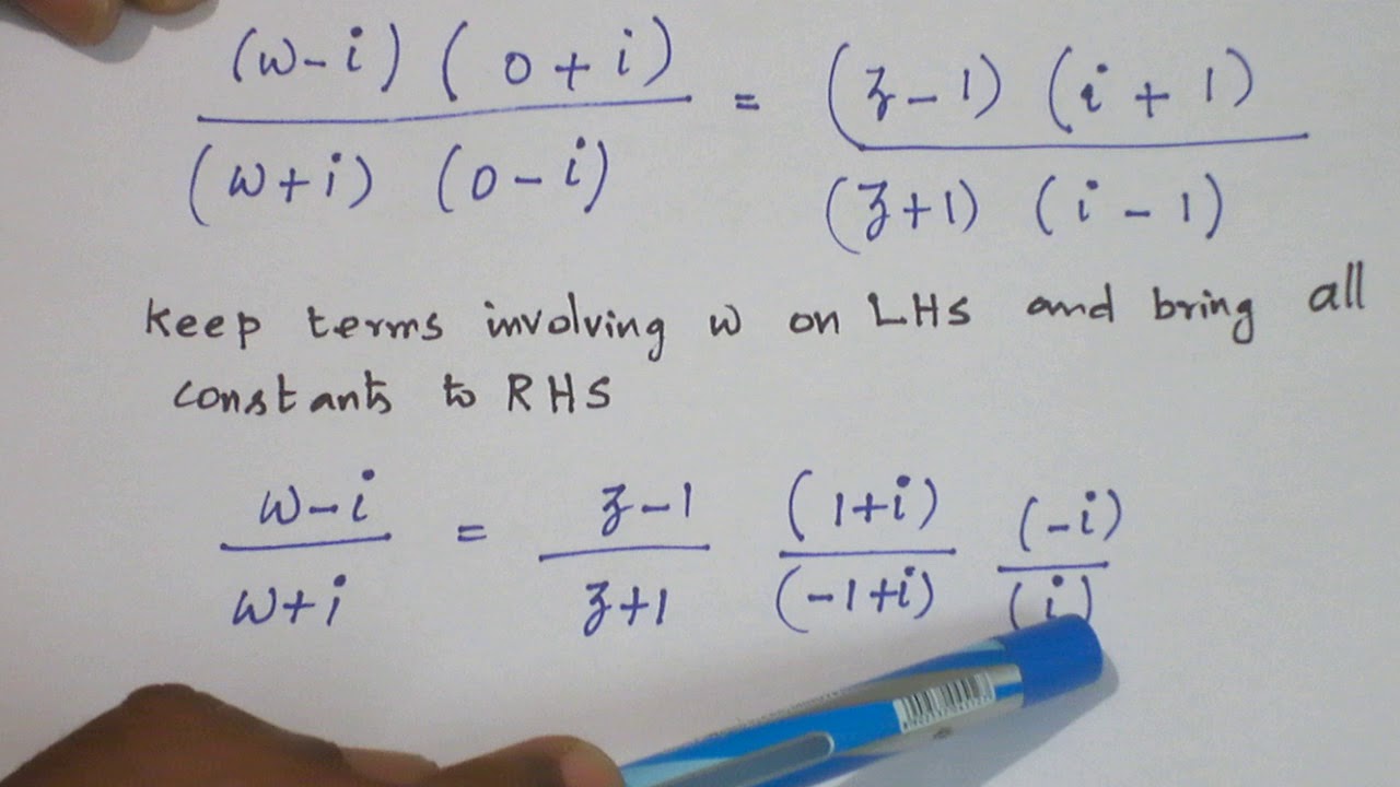 BILINEAR TRANSFORMATION PROBLEM 1 - YouTube