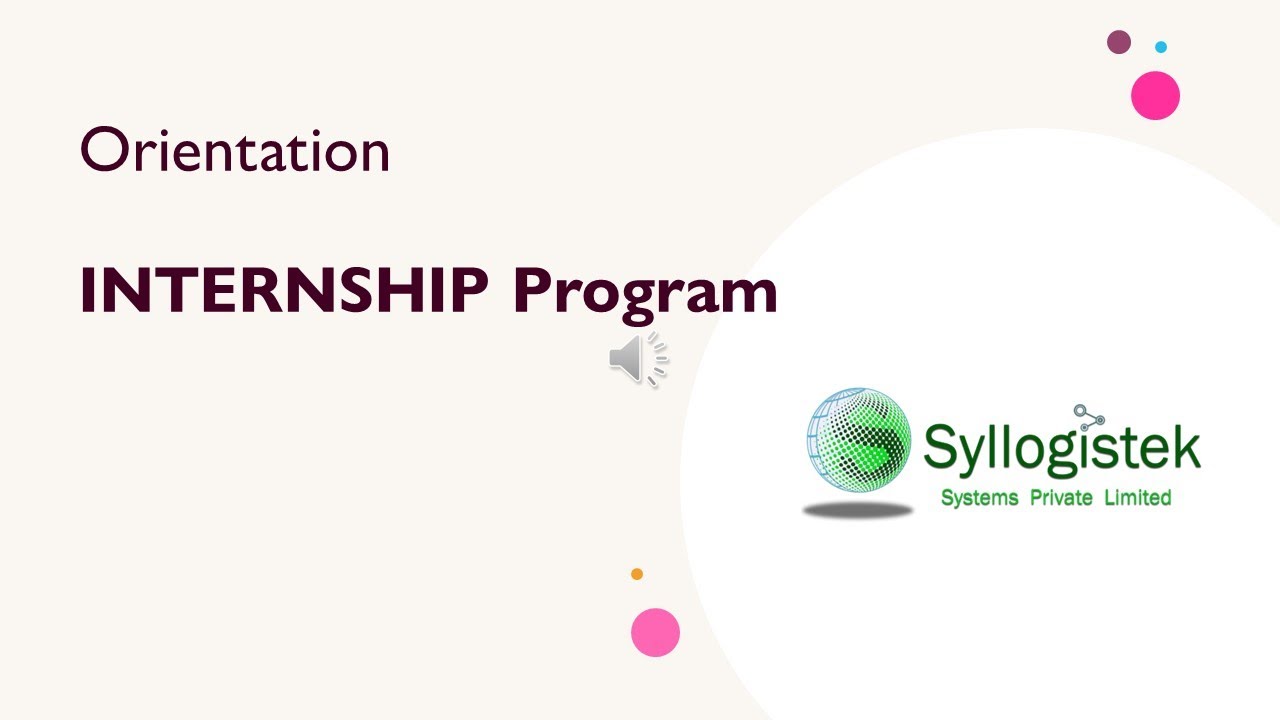 Internship Orientation - YouTube