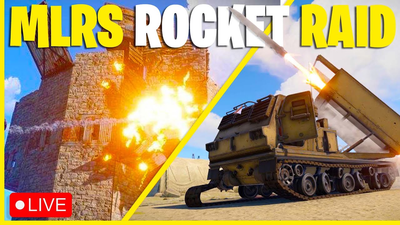 RAIDING with the MLRS ROCKET VEHICLE! | Rust Gameplay 2022 - YouTube