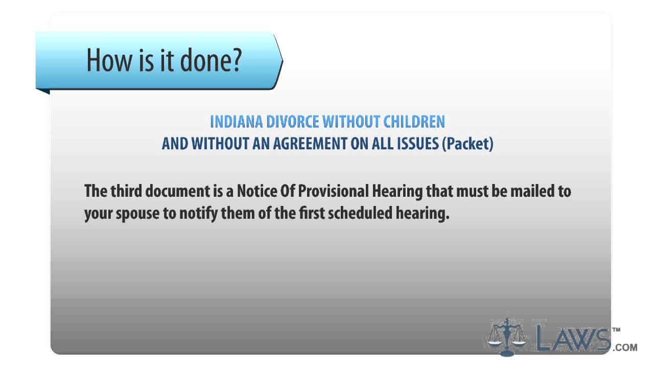 Form Divorce without Children and without an Agreement on All Issues ...