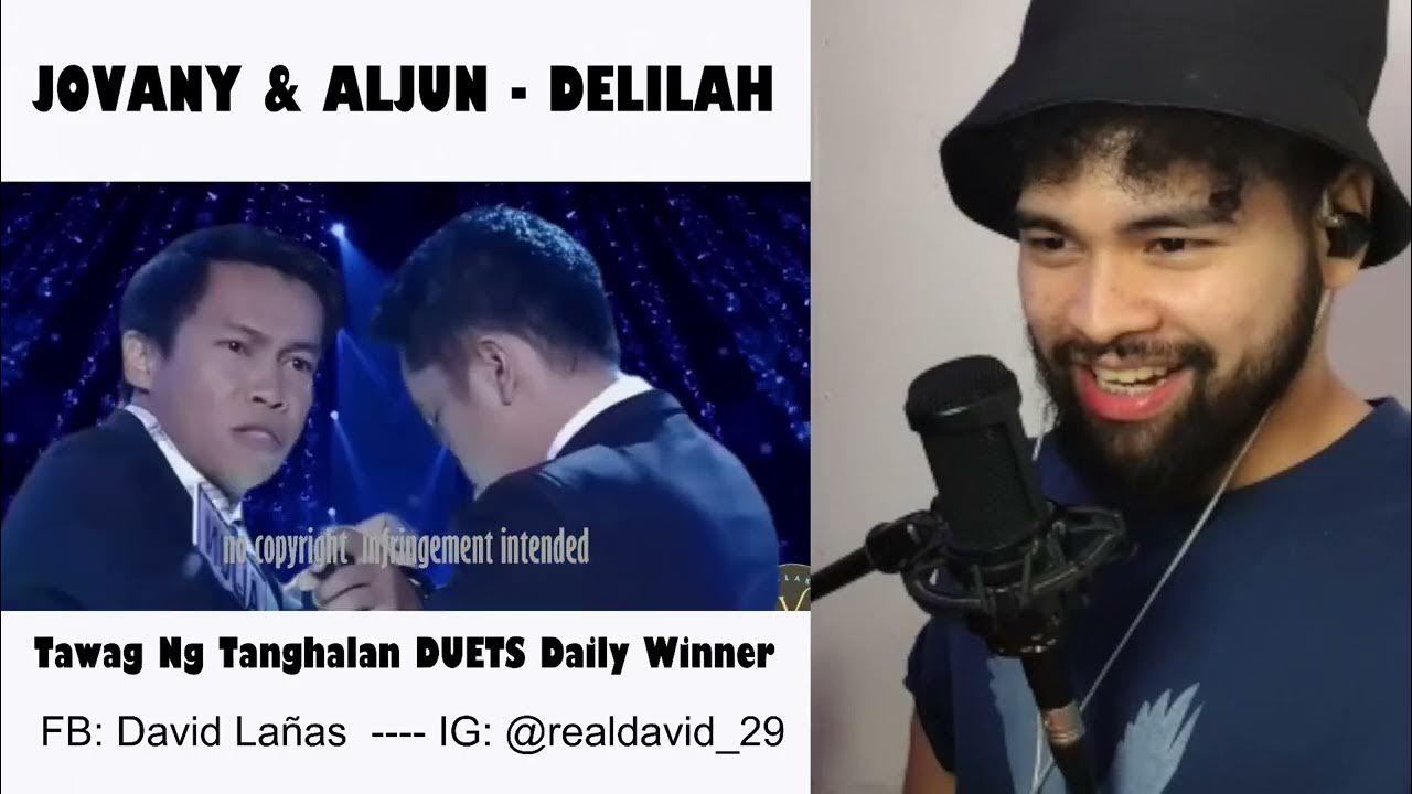 JOVANY & ALJUN first time100% score singing "DELILAH" TNT duets SINGER HONEST REACTION - YouTube