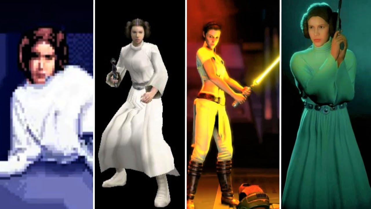 The Evolution of Princess Leia Organa in Star Wars Games - YouTube