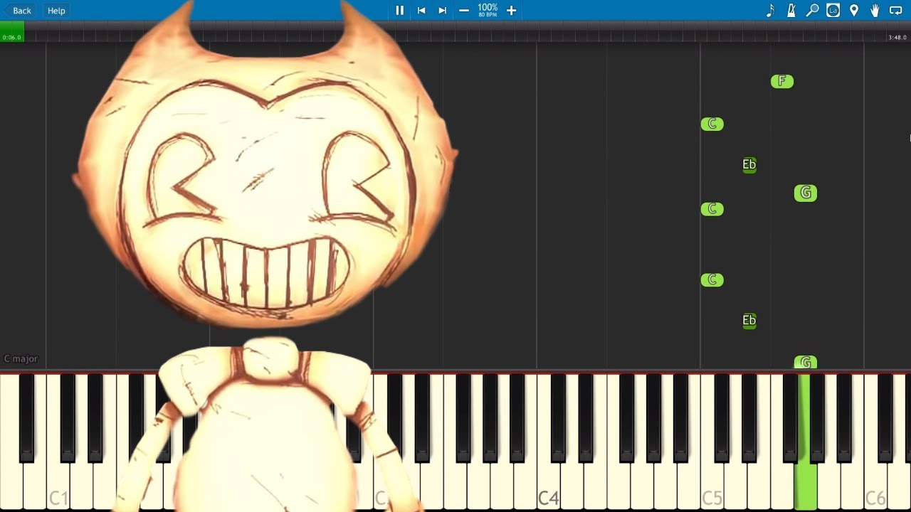 Bendy Song - Recording Gold - Piano Tutorial / Cover - CK9C - YouTube