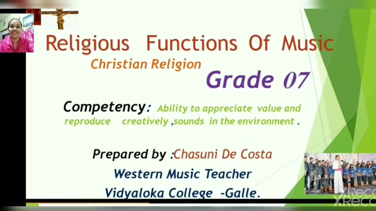 Christian Functions (How Christians use Music in Their Functions ...