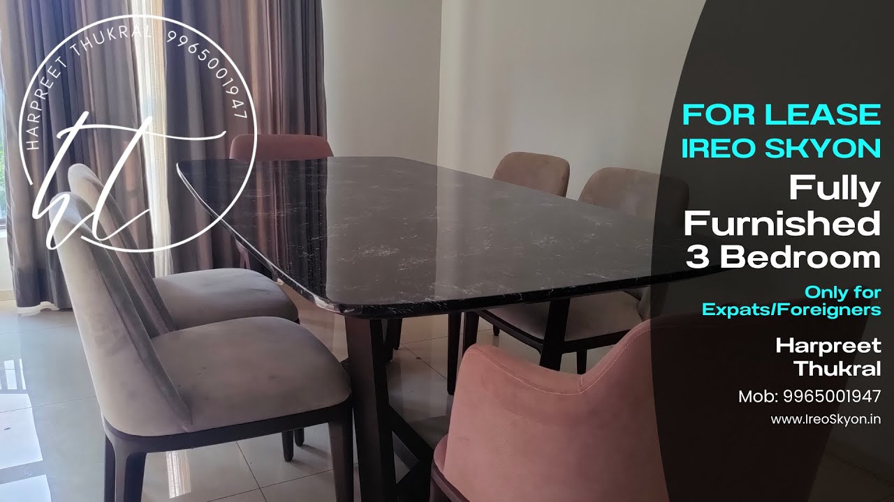 Ireo Skyon Fully Furnished 3 Bedroom - YouTube