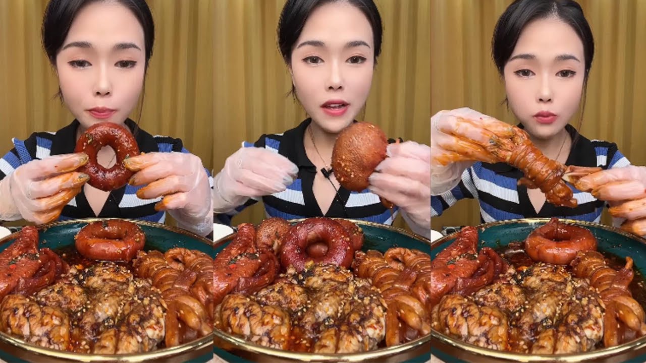 asmr chinese food mukbang eating show - YouTube