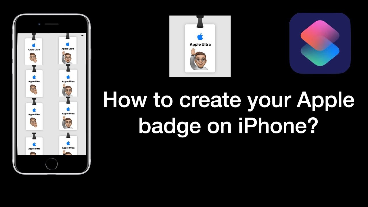 How to create your Apple badge on iPhone? - YouTube