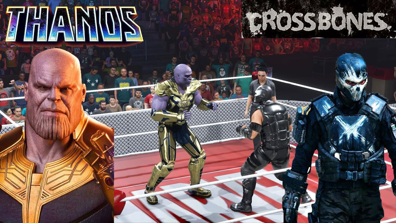 WWE 2k23 CROSSBONES vs THANOS: Pase al GRAN TORNEO 9# - YouTube