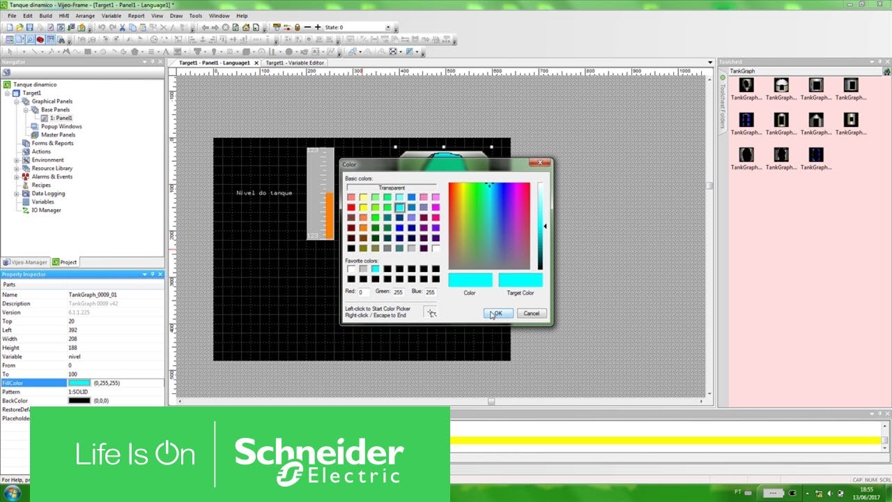 15 - Vijeo Designer - Como configurar um tanque dinânimo | Schneider ...