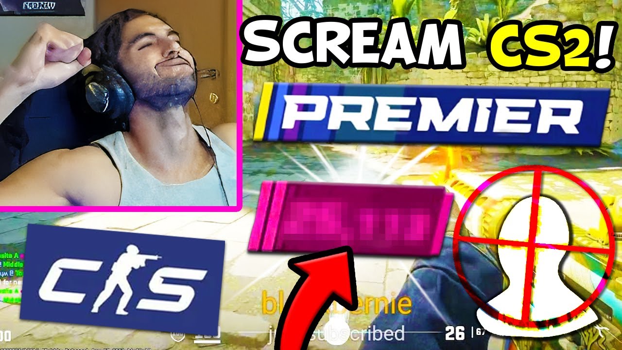 "HEADSHOT MACHINE TAKING OVER CS2!?" 😂 - SCREAM PLAYS HIS FIRST GAME OF ...