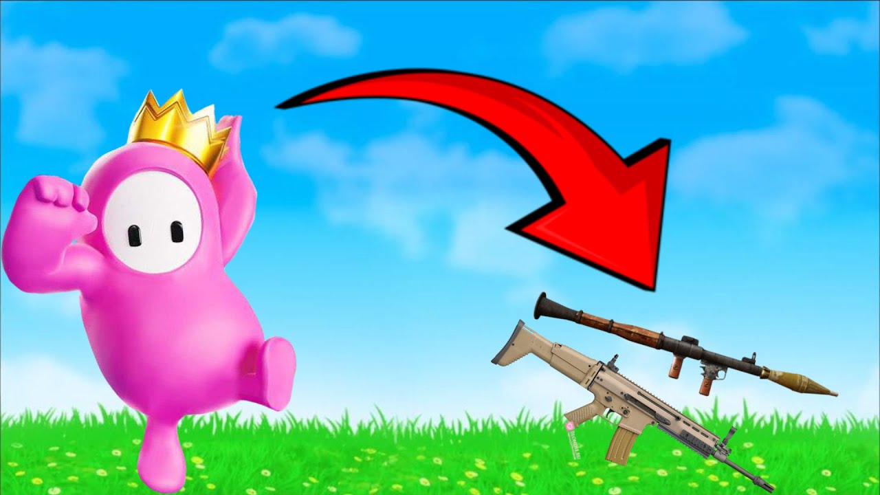 Getting victory With only FALL GUYS WEAPONS In fornite!!! - YouTube