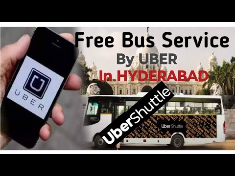 Uber Shuttle ( Book free Bus by Uber App) #hyderabad #uber #ubershuttle #free #freeservice - YouTube