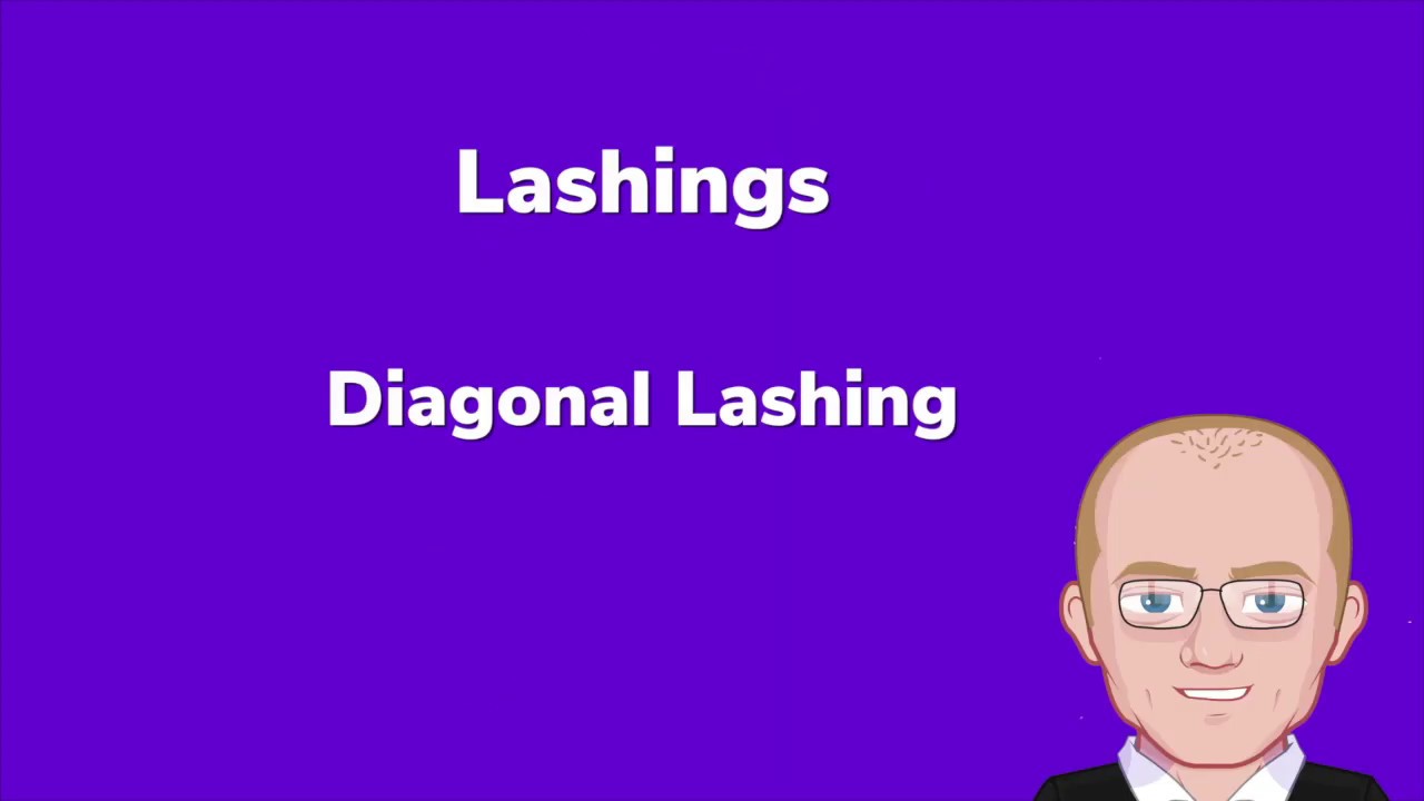 Diagonal Lashing - YouTube