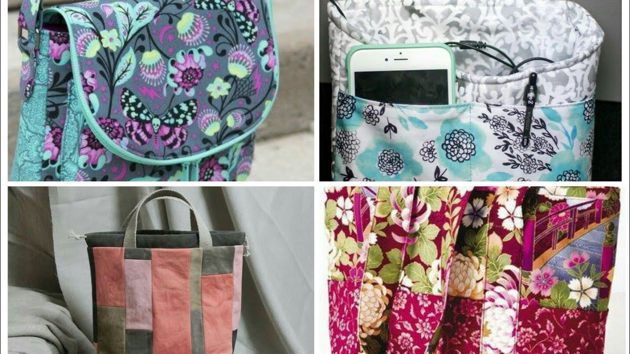 Beautiful handmade bags with fabrics - YouTube