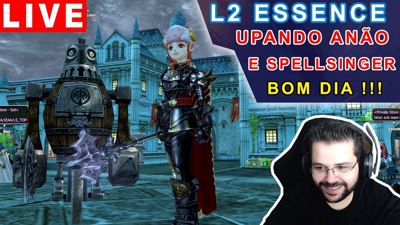 Lineage 2 Essence EU - ANÃO WARSMITH Lv 55 | SPELLSINGER Lv 71 ...