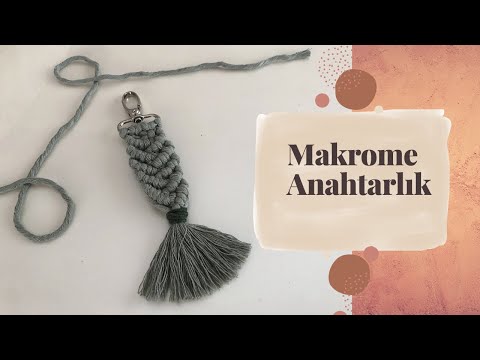 (Kolay) Makrome Anahtarlık Nasıl Yapılır? | Macrame Keychain | DIY |