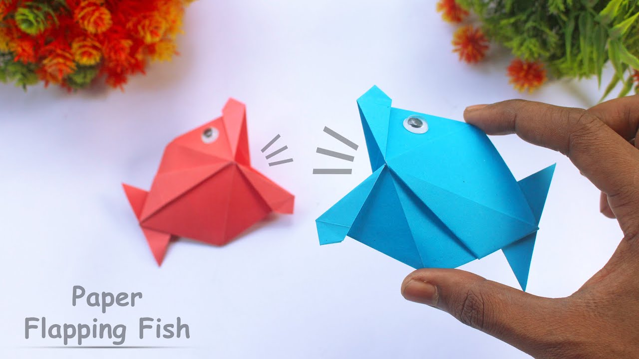 Moving Paper Toy Fish | How To Make Paper Toy Fish | DIY Origami ...