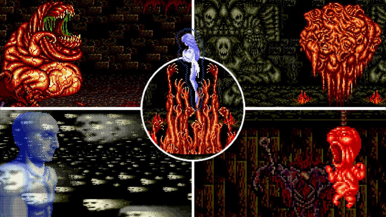 Splatterhouse 2 (Genesis) All Bosses (No Damage, Game Master) - YouTube