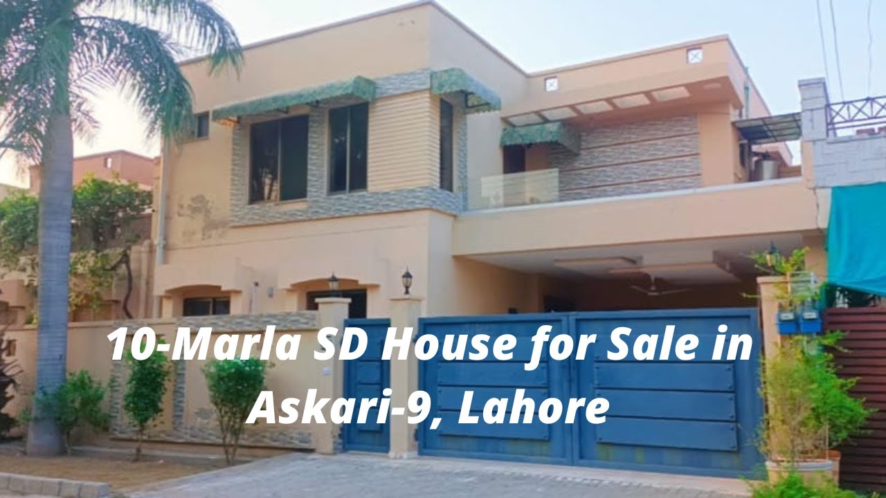 10 Marla House is Available for Sale in Askari-9, Lahore Cantt - YouTube