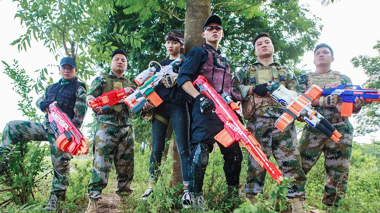 LTT Game Nerf War : Winter SEAL X Use Skills Nerf Guns Fight Criminal ...