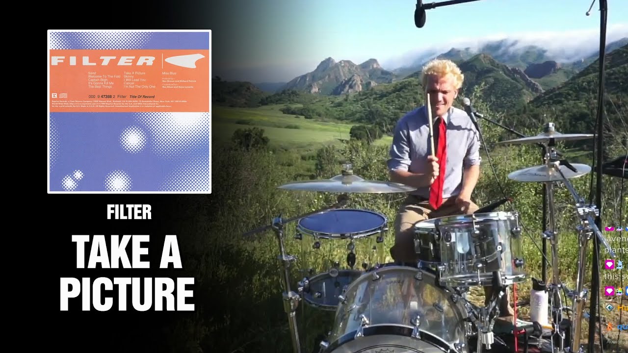 Filter - Take A Picture | Drum Cover On The Mountains - YouTube