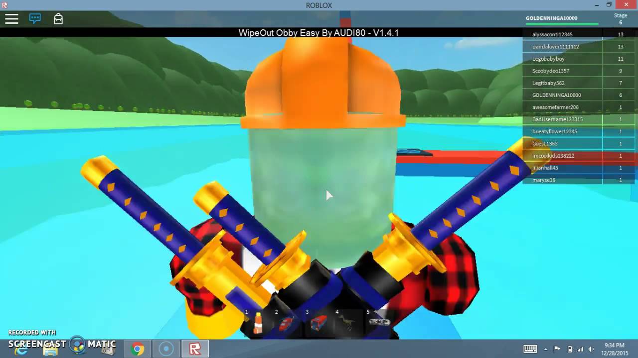 roblox wipeout part1 - YouTube
