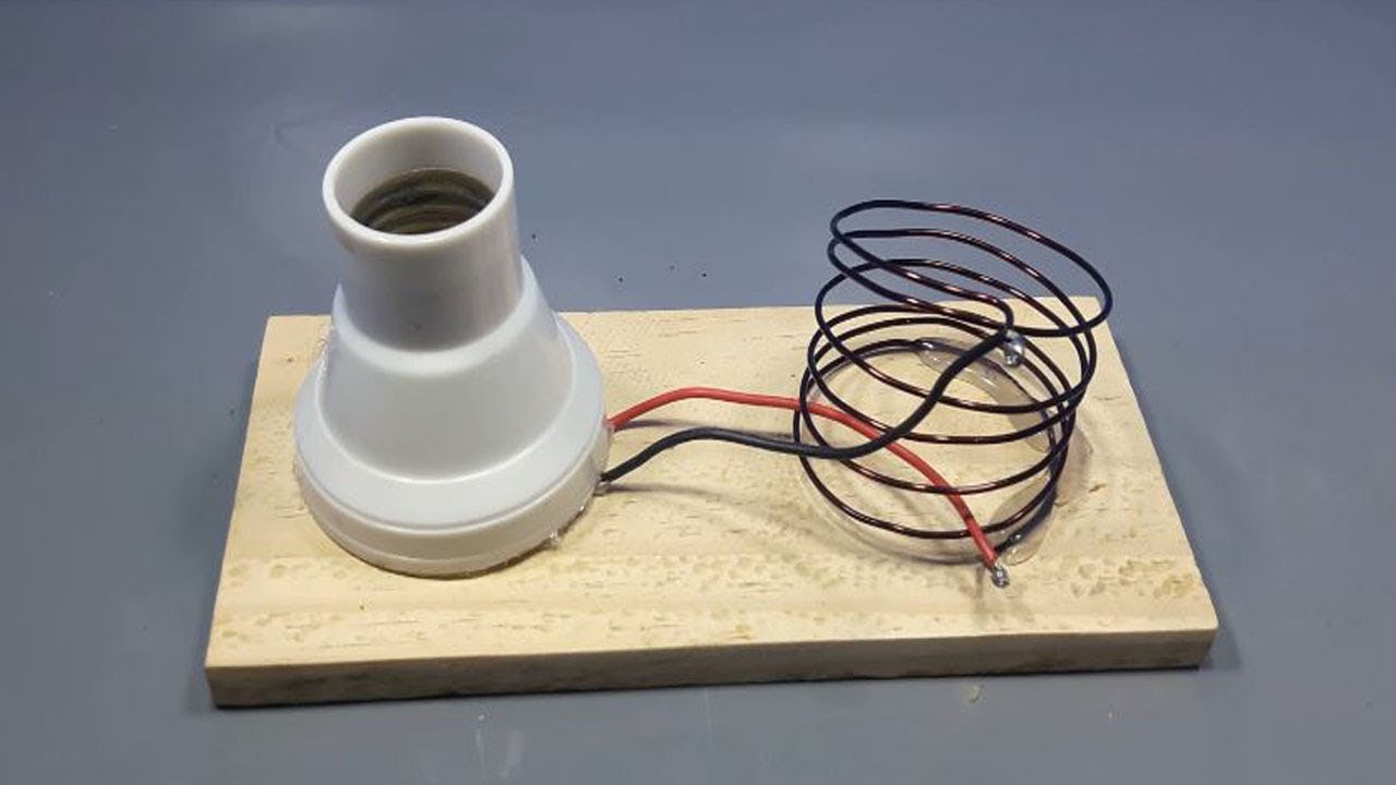 free electricity generator for light bulb using magnet _ new idea ...
