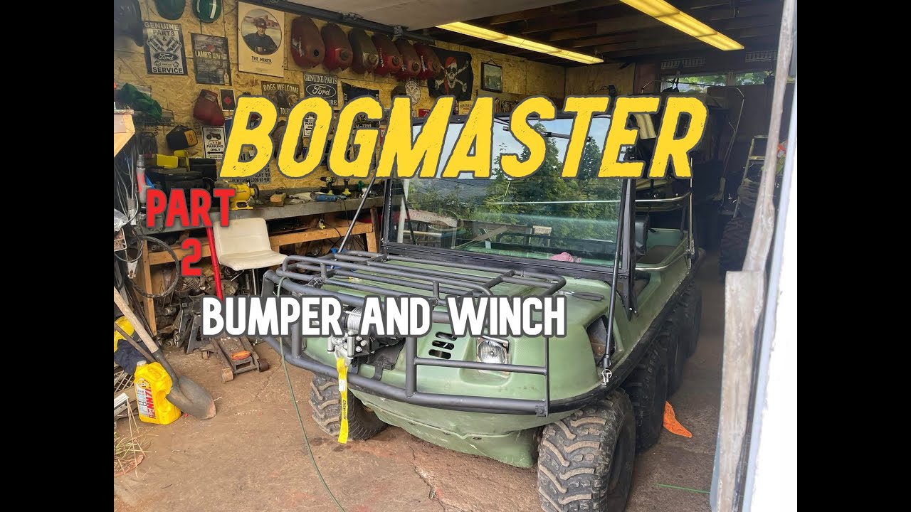 Argo Bogmaster Build Episode 2: Removable winch, bumper, windshield ...