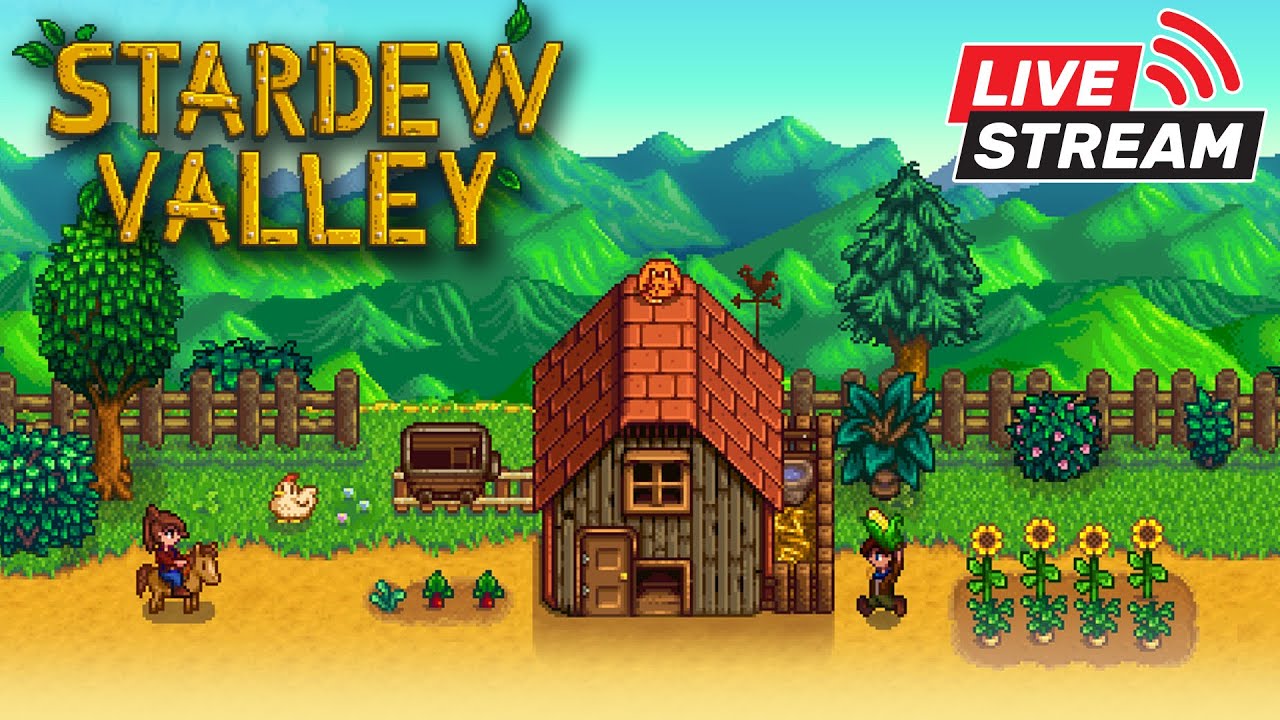 🔴 My First Stardew Valley Stream Farm | Stardew Valley Gameplay ...