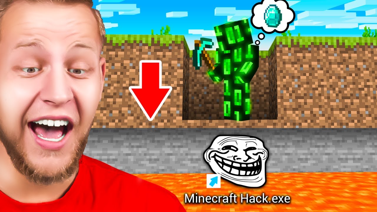 mit FAKE Hack Client HACKER getrollt 😱 - YouTube