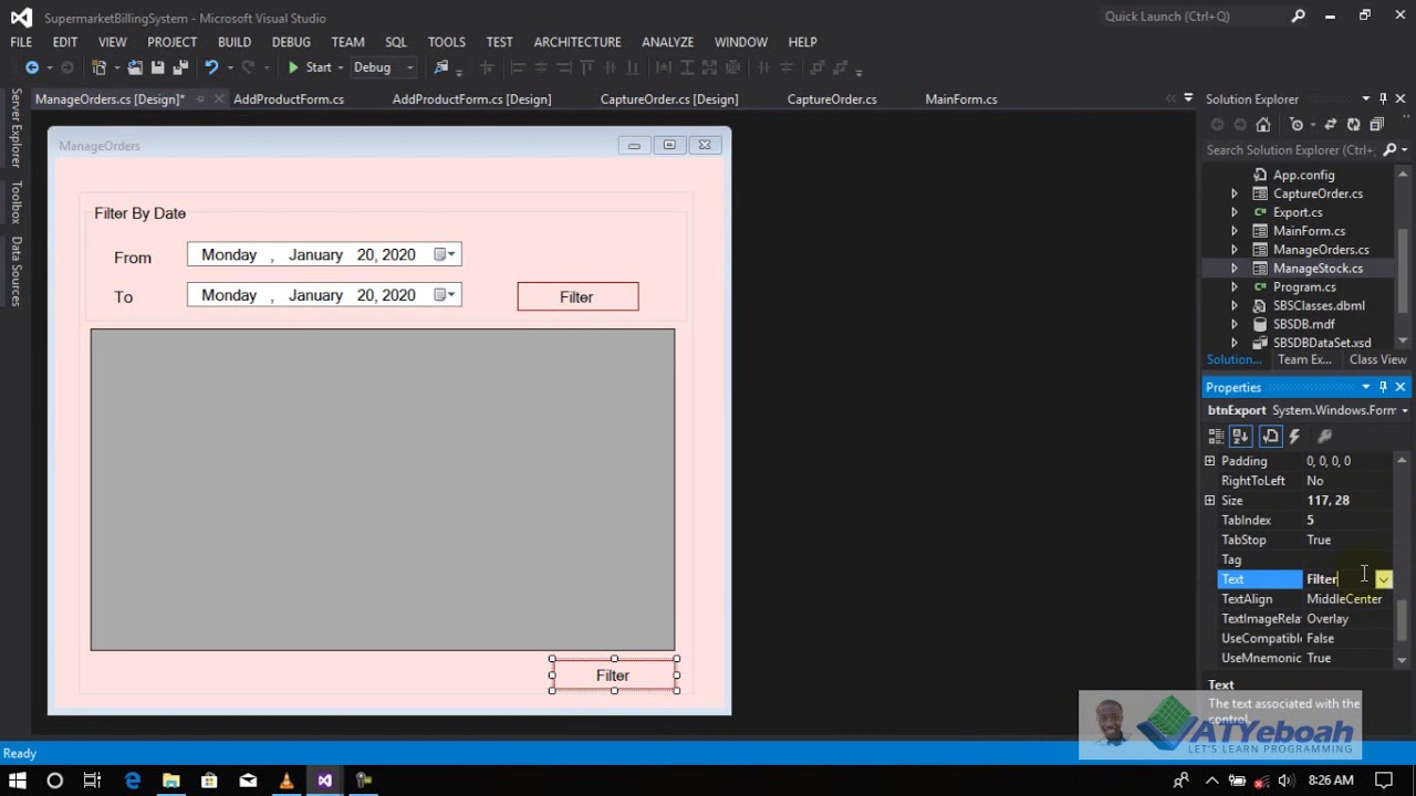 A Supermarket billing software - How to manage orders Part 1 - YouTube