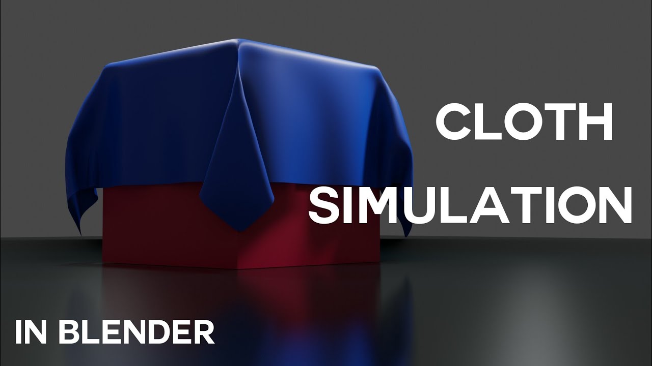cloth simulation in blender tutorial video - YouTube