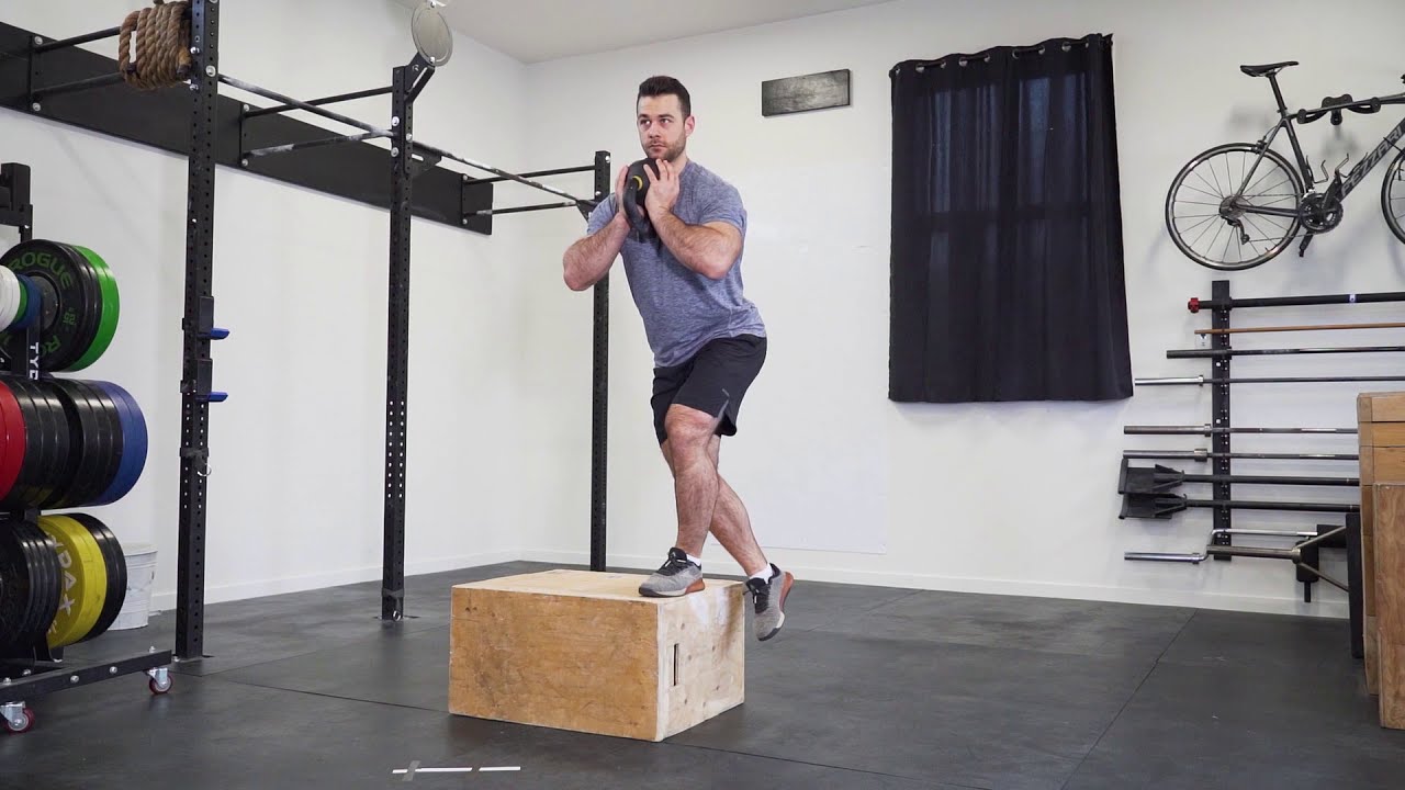 Goblet Hold Curtsy Step Down - YouTube