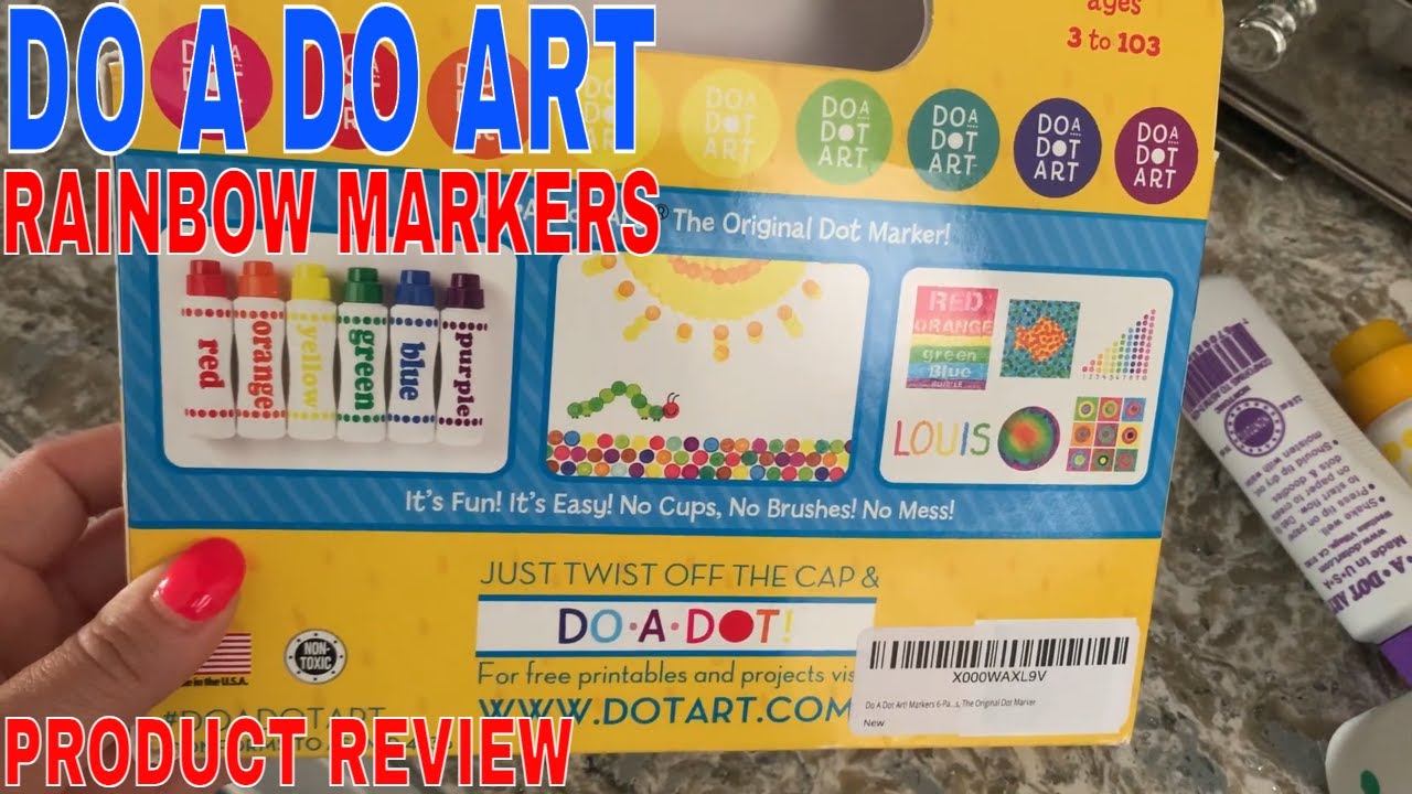 Do A Dot Art Rainbow Markers 🔴 - YouTube