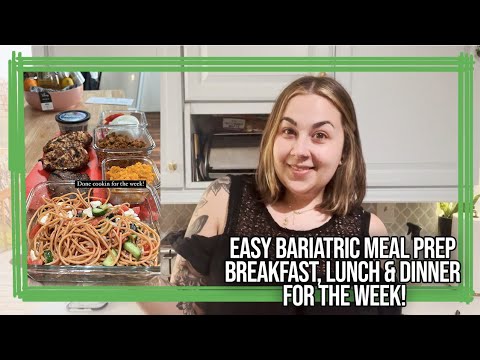 EASY BARIATRIC MEAL PREP - BREAKFAST, LUNCH & DINNER // VSG MEAL PREP ...