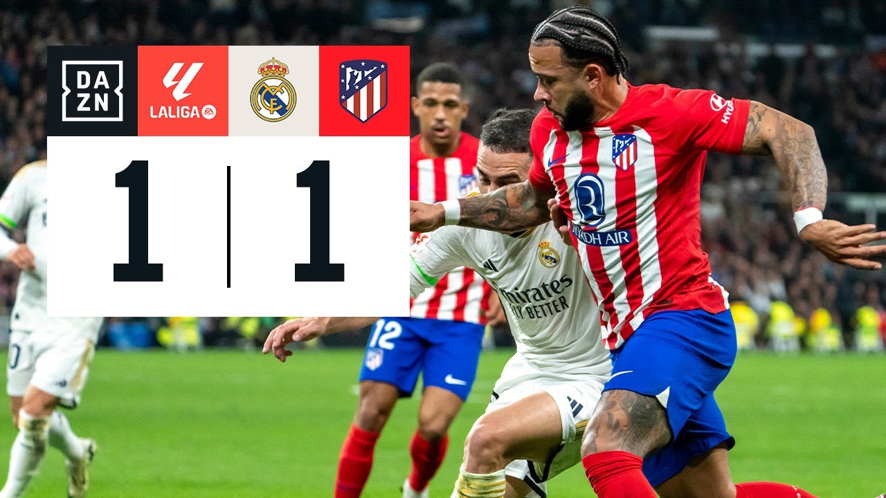 Real Madrid vs Atlético de Madrid (1-1) | Resumen y goles | Highlights ...
