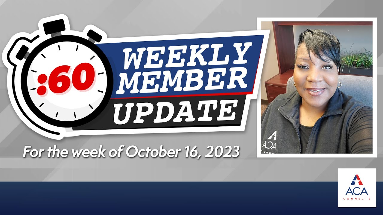 Weekly Member Update - For the week of October 16, 2023 - YouTube